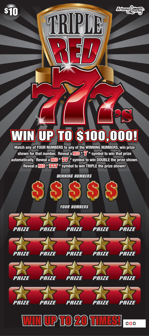 Scratcher Triple Red 7s #1382 | Arizona Lottery